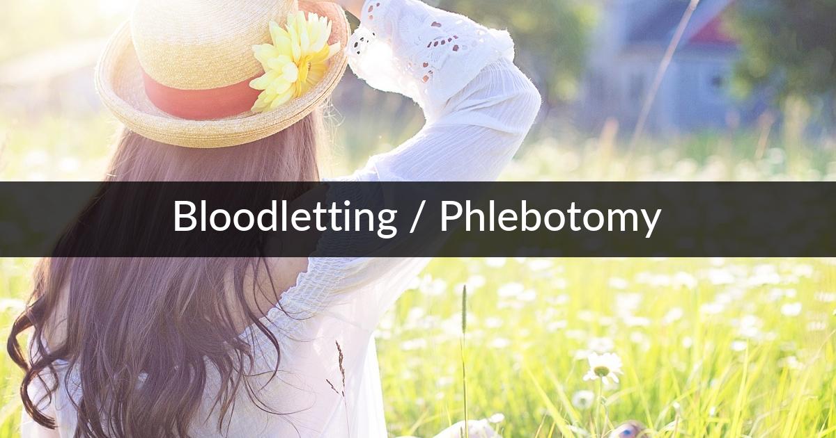 Bloodletting / Phlebotomy - Digital Naturopath