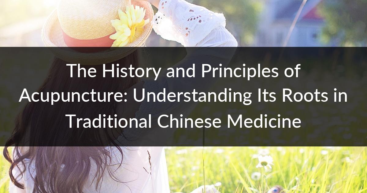 The History and Principles of Acupuncture: Understanding Its Roots in Traditional Chinese ...